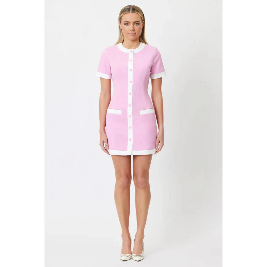 Carrie Mini Dress Pink | Bianca & Bridgett | at Alina Collctions Aus